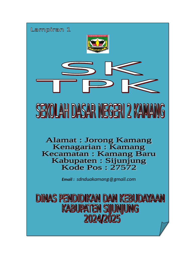 Lampiran 1 SK TPK (Autosaved) .Ok | PDF