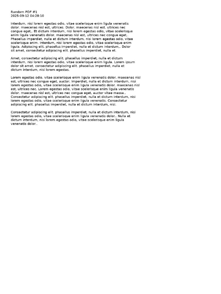 Random PDF 1 | PDF