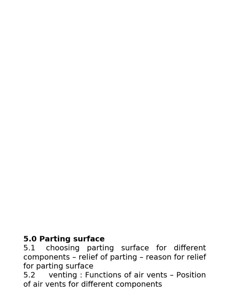 5.0 Parting Surface | PDF | Mechanical Engineering