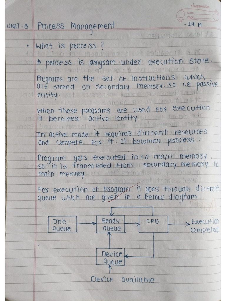 UNIT-2 Process Management | PDF