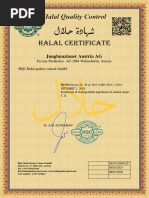 Halal Declaration for [Product Name] | PDF