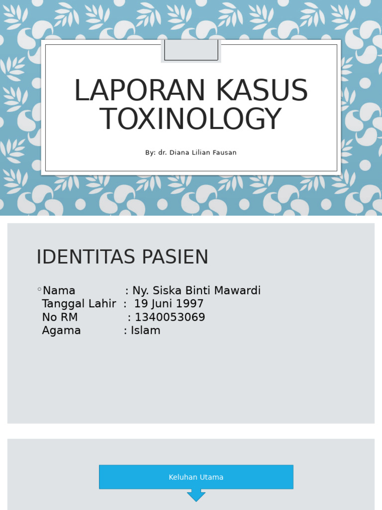 Kasus Intoksikasi Organofosfat | PDF | Toxicology | Toxicants