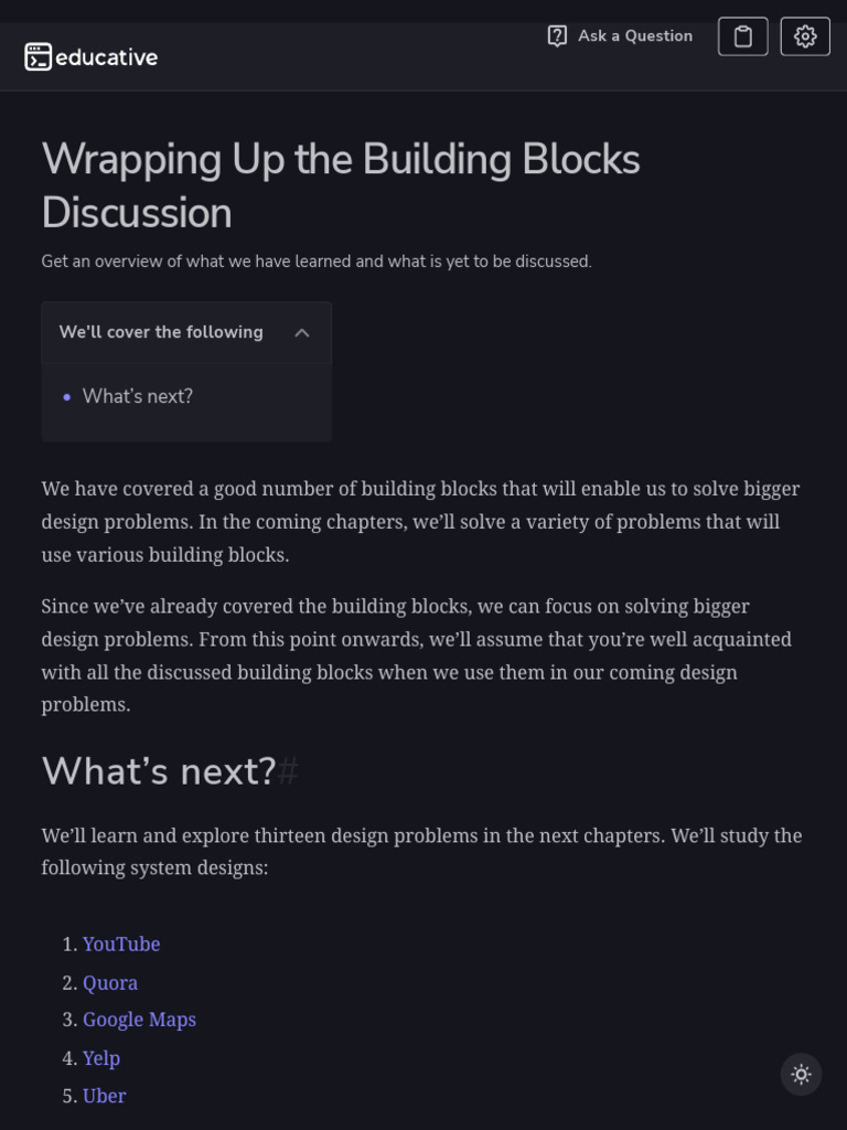 Concluding The Building Blocks Discussion | PDF | Databases | Computing