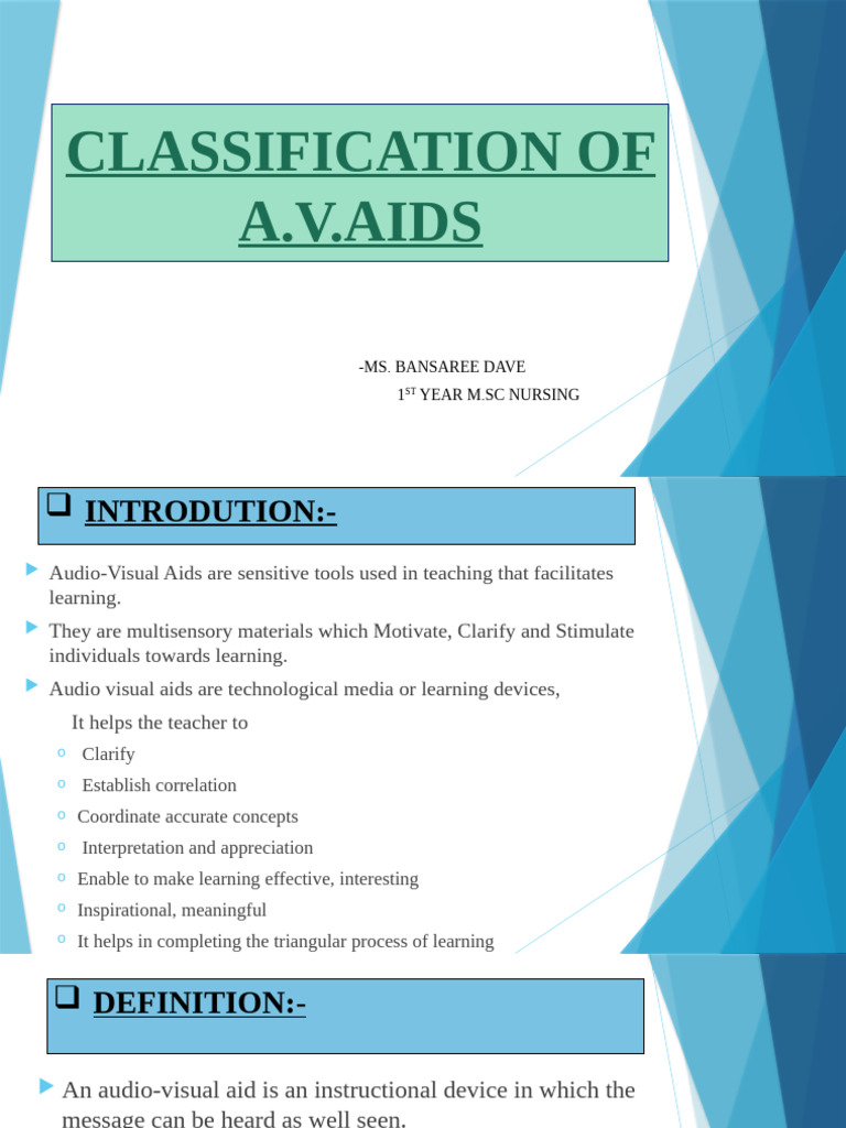 Classification of Audio-Visual Aids | PDF | Puppets | Learning