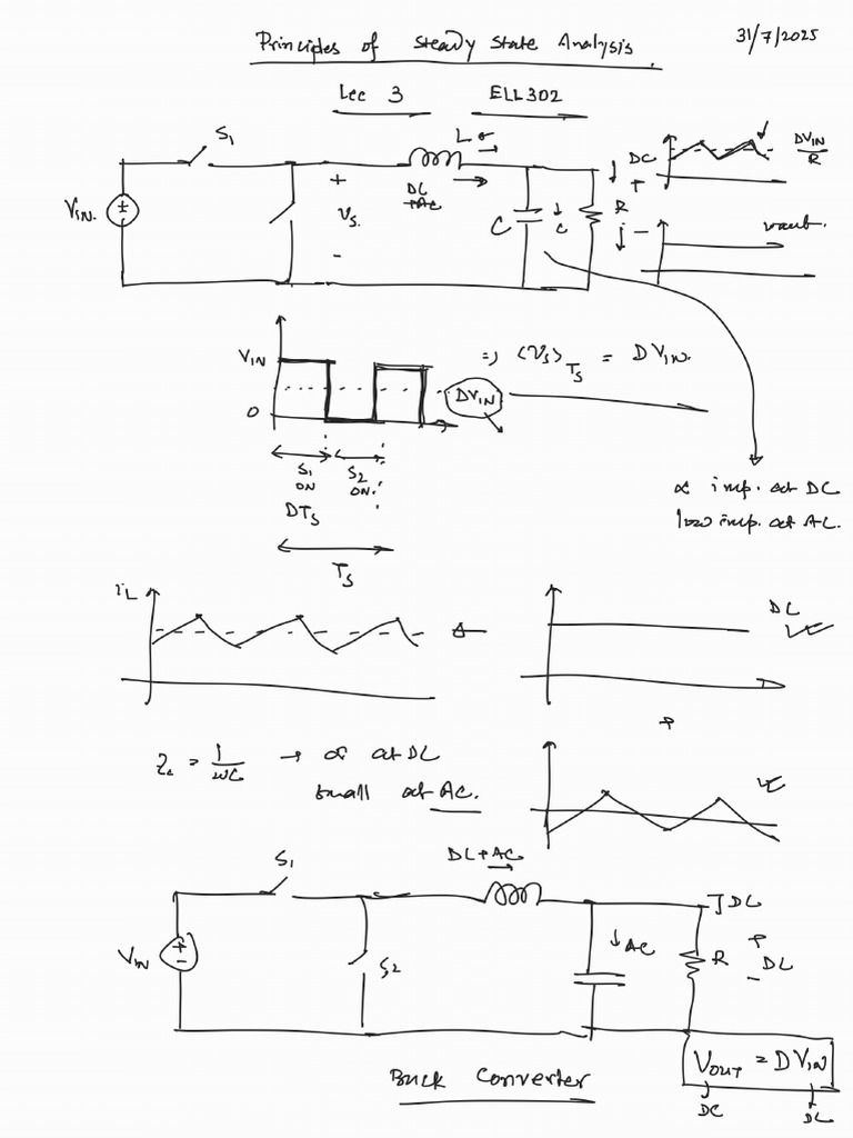 Lecture 3 - Steady State Analysis of Buck Converter | PDF