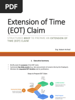 EoT Claim Template For Contractors | PDF | Business