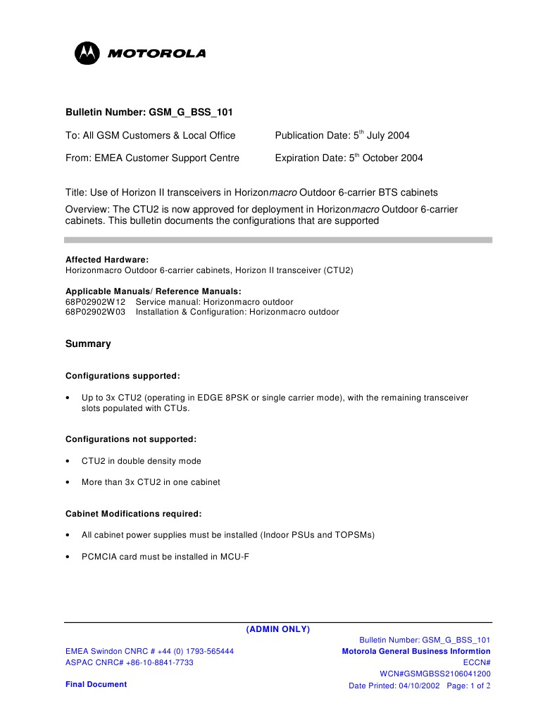 GSM G Bss 101 | PDF | Computing | Computing And Information Technology