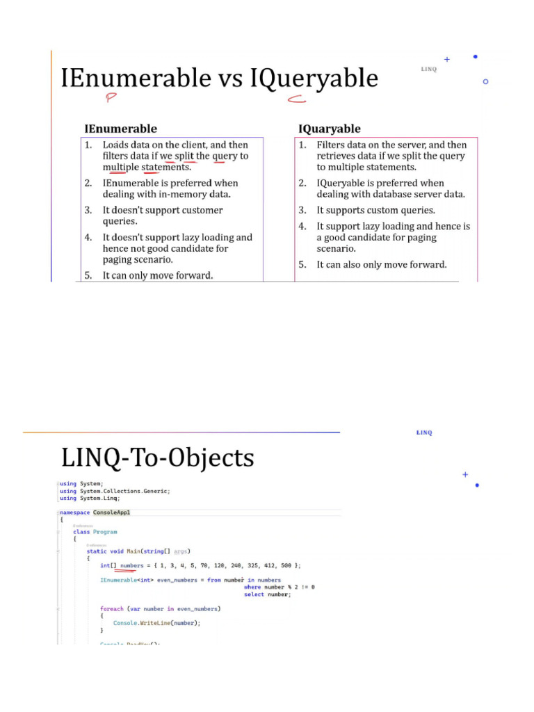Linq Notes | PDF