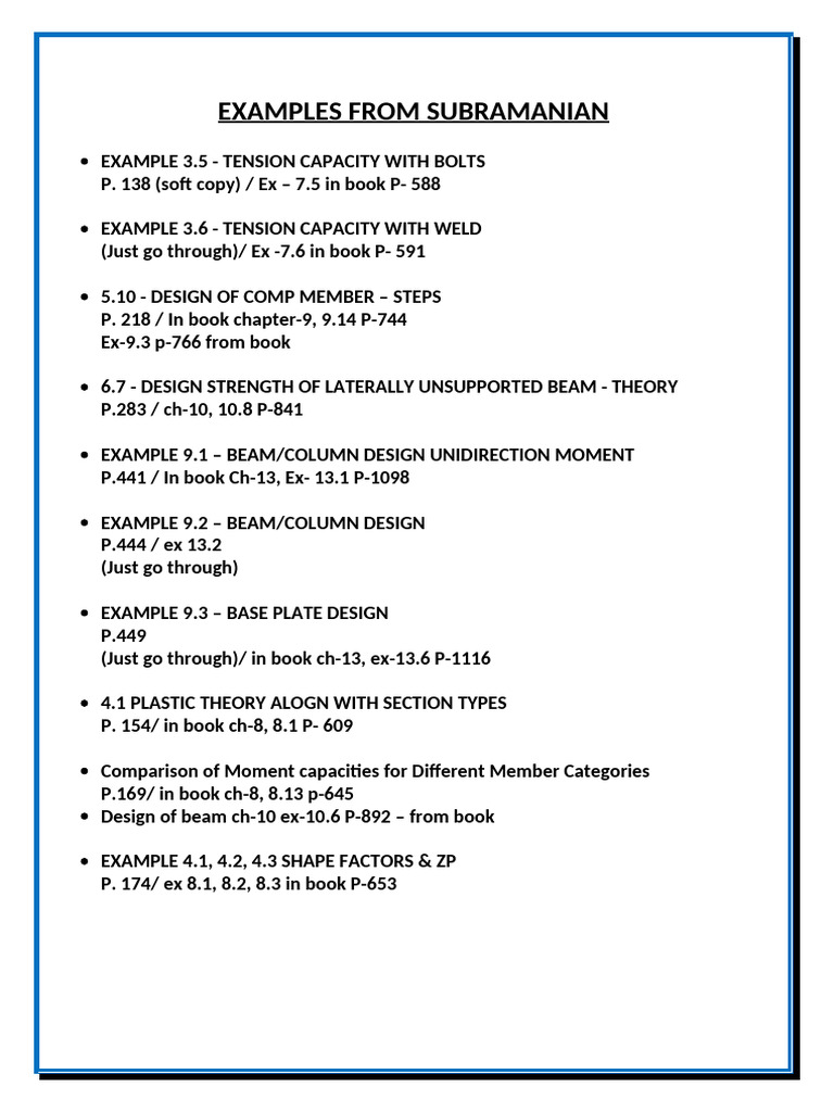 Structural Design Examples and Theory | PDF