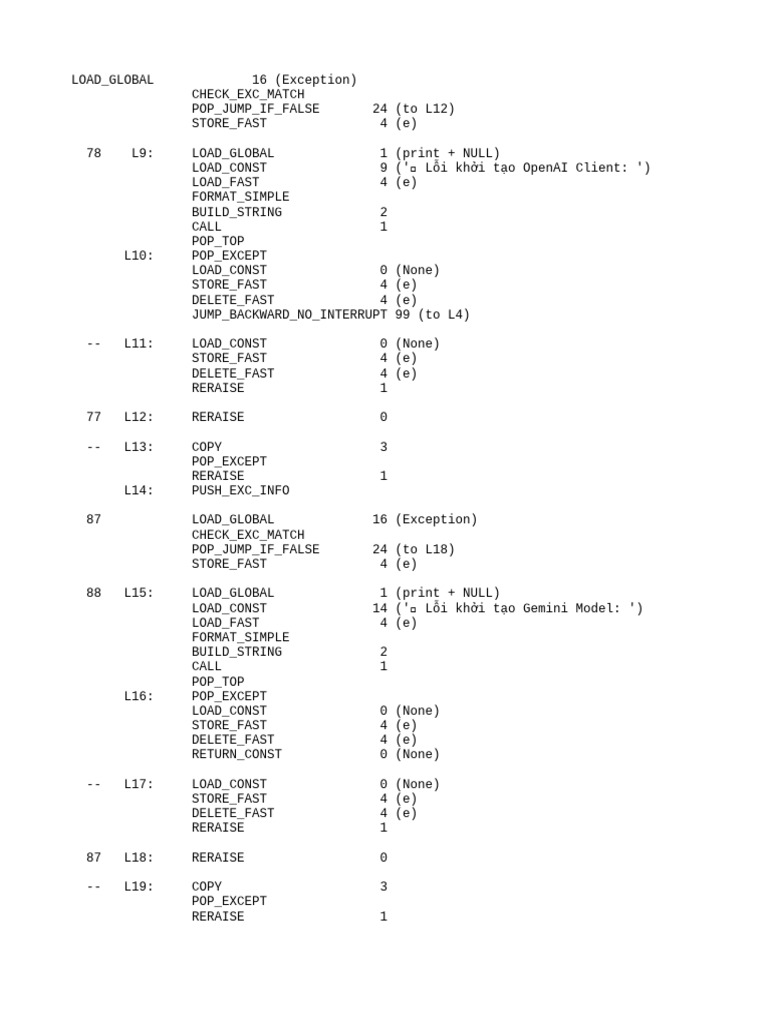 Load - Global 16 (Excepti | PDF