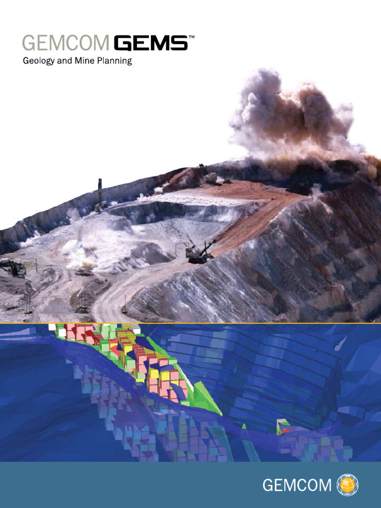 Gemcom GEMS: Mining Software Solutions | PDF | Mining | 3 D Computer ...