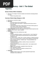 AP World History - Unit 1 Study Guide | PDF | China | World Politics