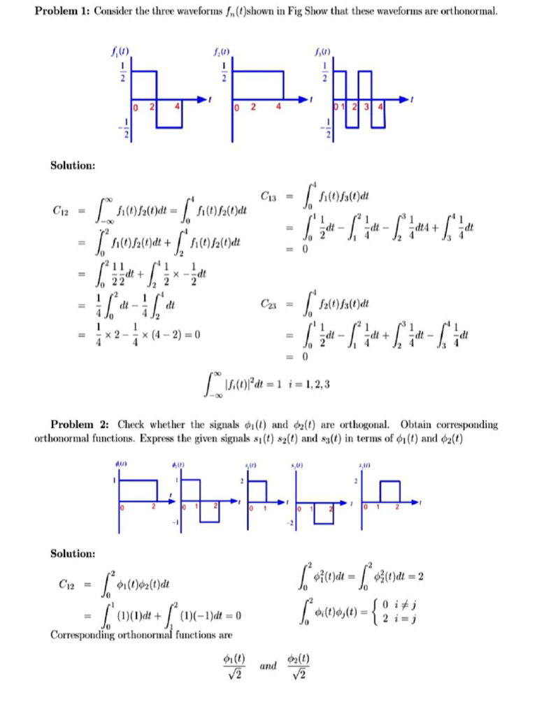 Examples Gram Schmidt Orthogonalisation | PDF