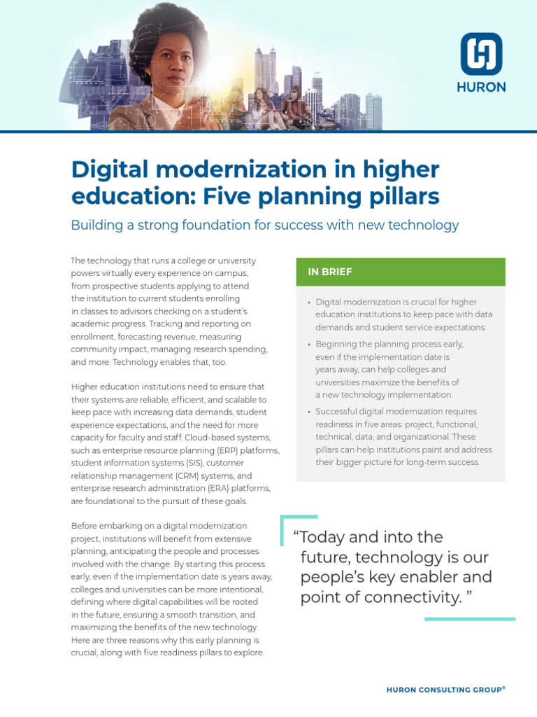 Digital Modernization Planning in Higher Ed | PDF | Enterprise Resource ...