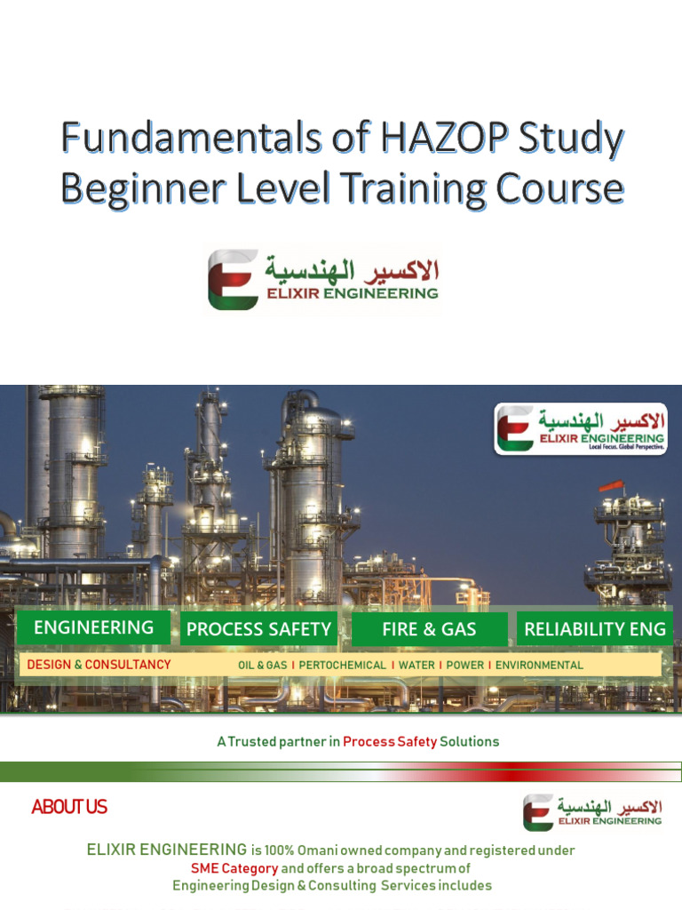 HAZOP Study Fundamentals Training Course | PDF | Hazards | Reliability ...