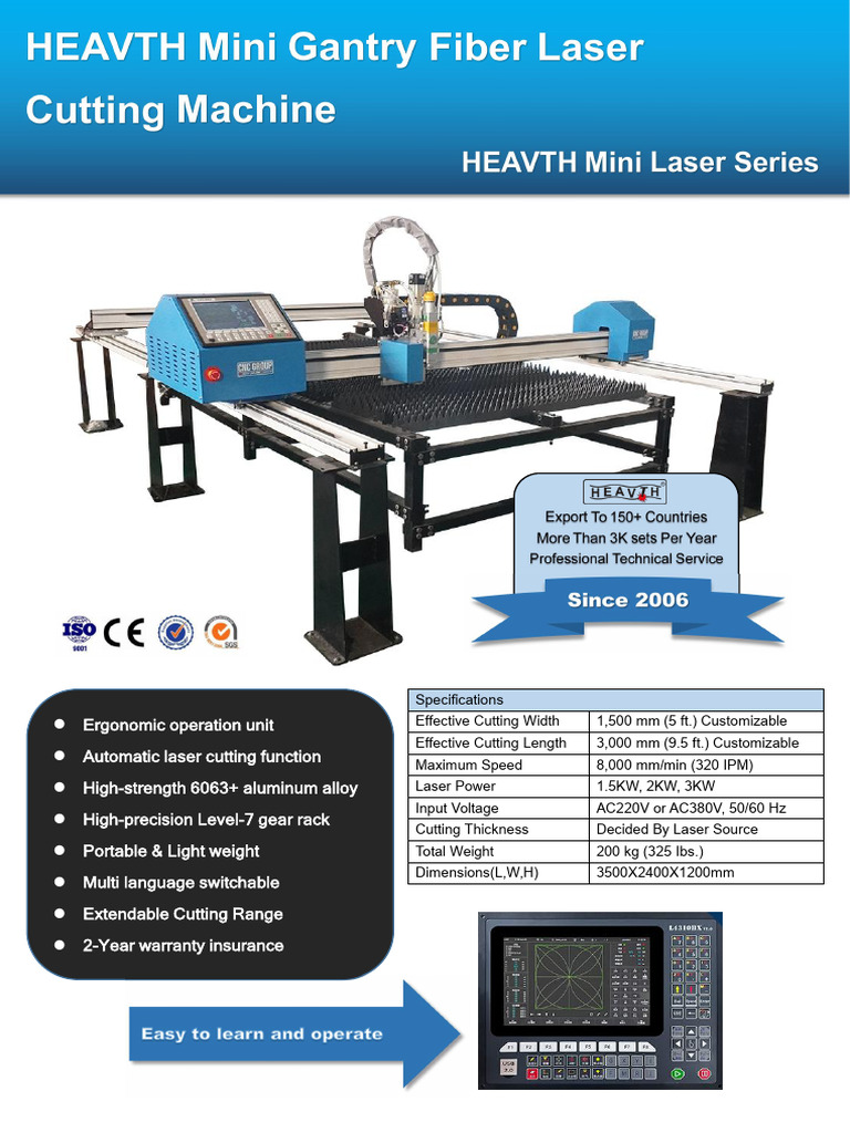 2025 Mini Gantry Laser Cutting Machine Pdf Electricity Electrical