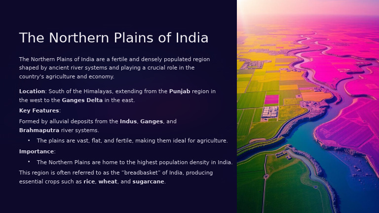 Northern Plains of India: Agriculture Hub | PDF