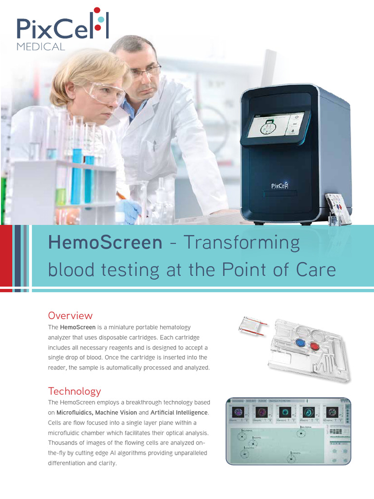 HemoScreen Analyzer Overview and Specs | PDF | Medical Specialties