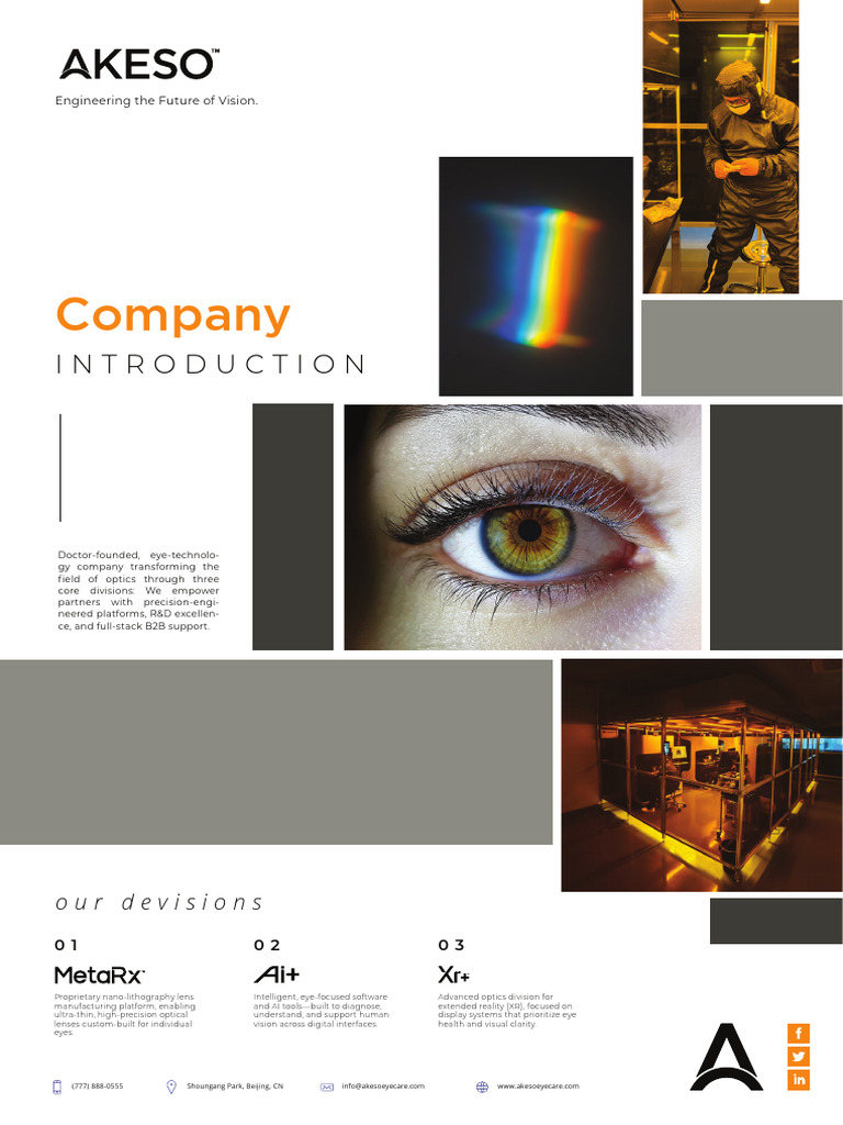 Akeso Eyecare: Innovating Vision Technology | PDF | Ophthalmology ...