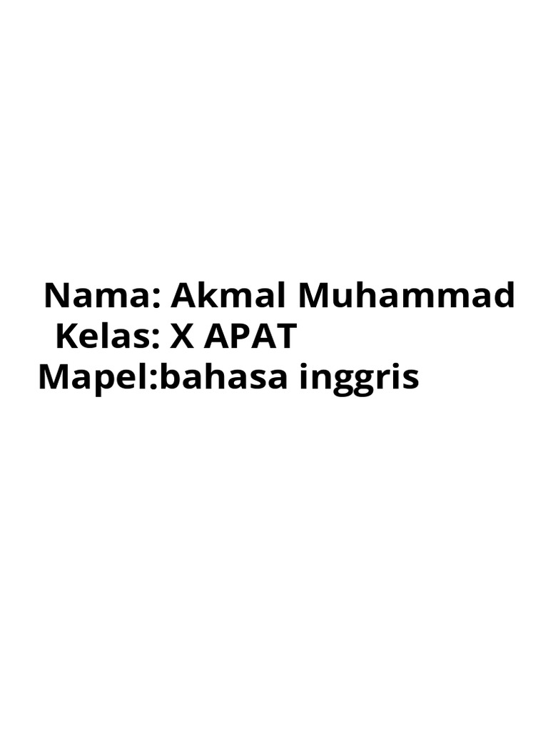 Nama Akmal Muhammad - 20250809 - 220020 - 0000 | PDF