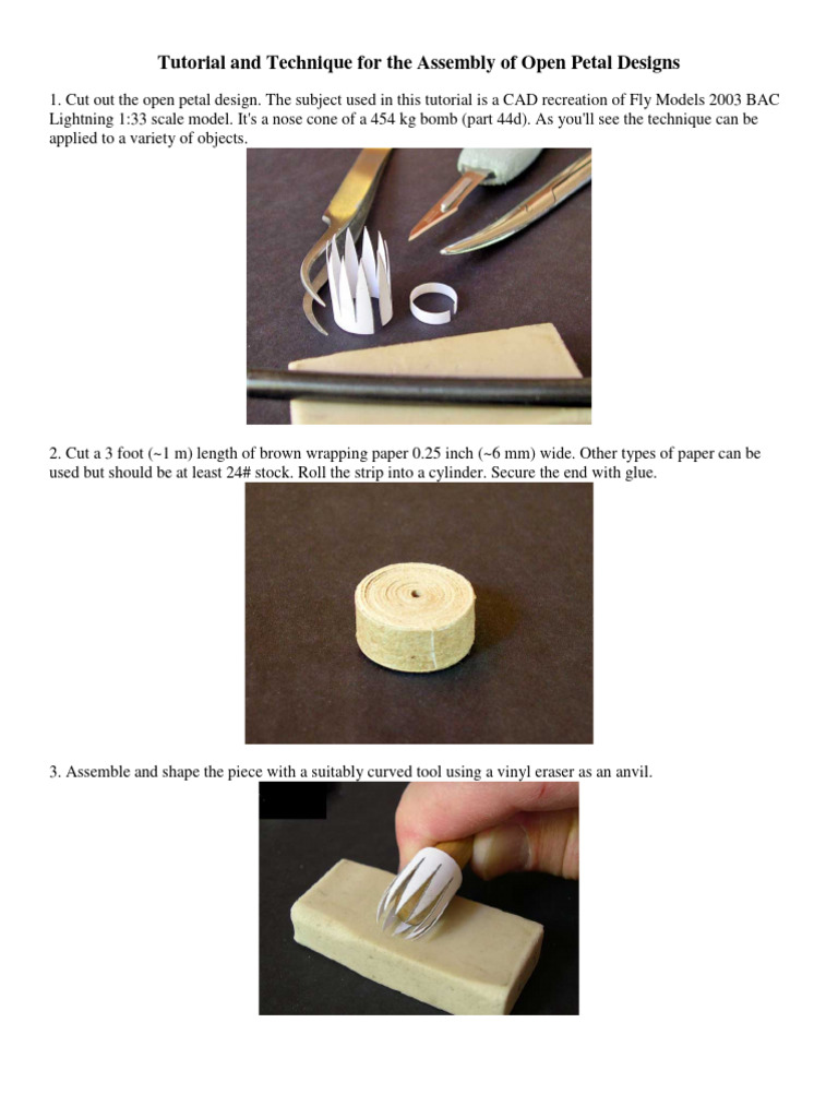 ''Assembly of Open Petal Designs | PDF