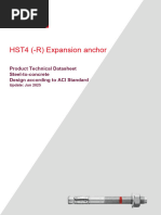 Technical Data Sheet For The HST4 Anchor | PDF | Concrete