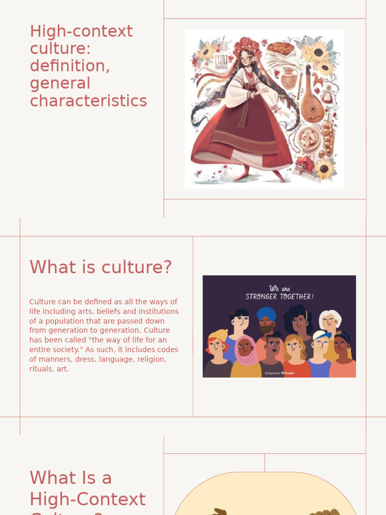 Understanding High-Context Culture | PDF | Nonverbal Communication ...