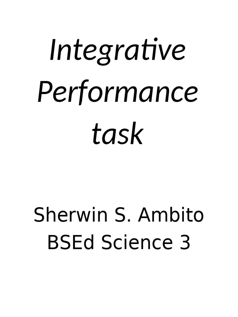 Integrative Performance Task | PDF | Learning | Solar System