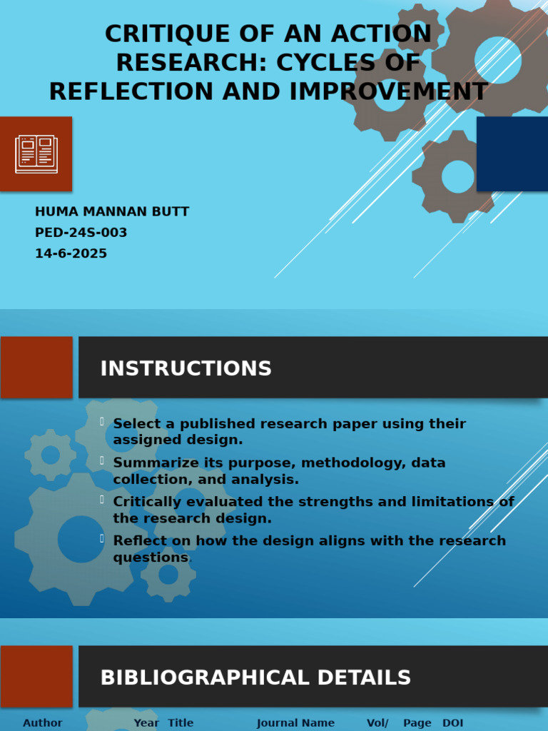 Critique of Action Research Methods | PDF | Systematic Review | Methodology