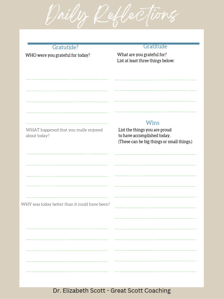 Weekly Gratitude Journal | PDF | Gratitude | Positive Mental Attitude