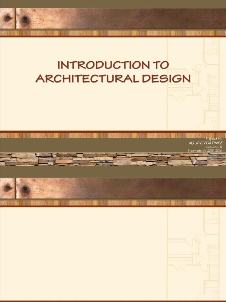 Introduction to Architectural Design Concepts | PDF | Window | Door