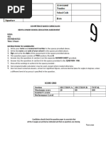MS Cambridge Checkpoint Results 2025 | PDF