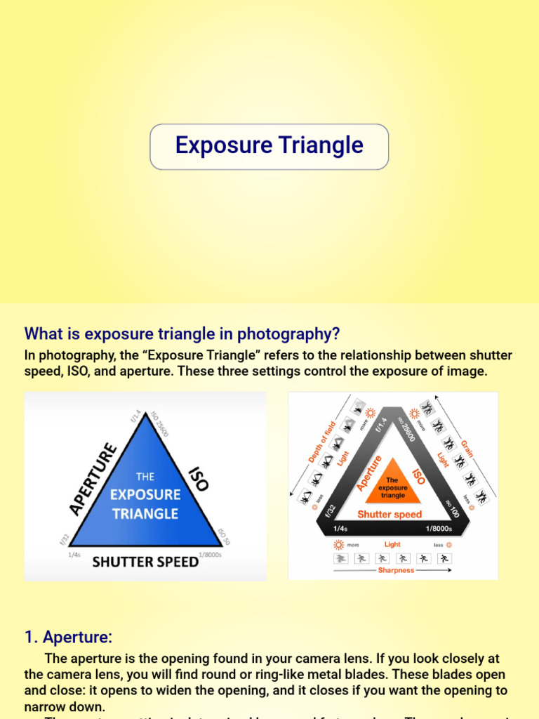 Exposure Triangle | PDF