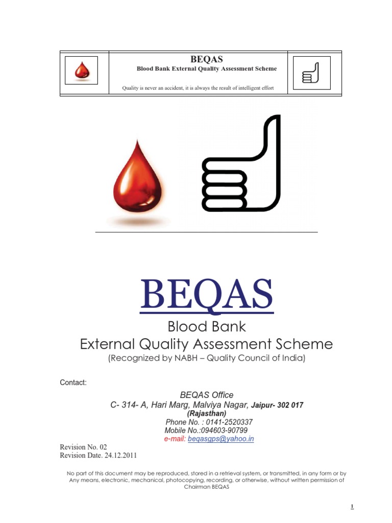 EQAS General Information | PDF | Quality Assurance | Blood Transfusion