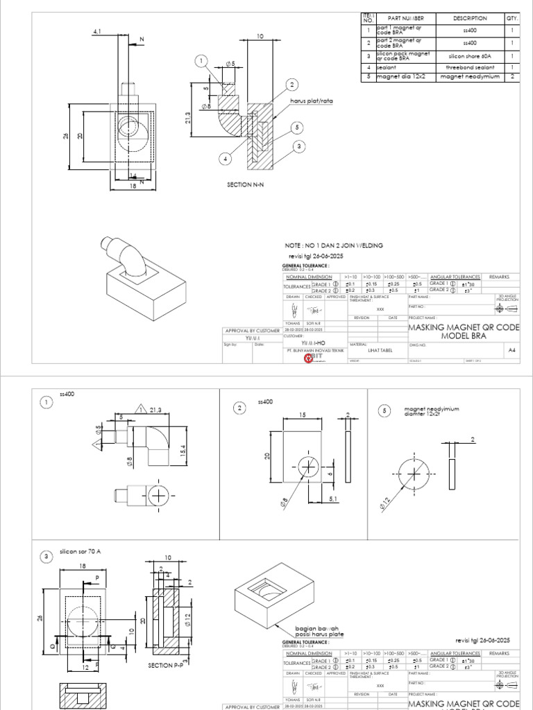 Masking Magnet QR Code BRA Revisi 26-06-2025 | PDF | Physical Sciences ...