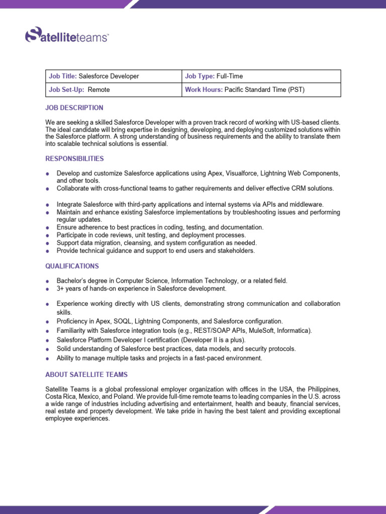 Salesforce Developer | PDF