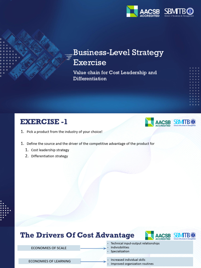 Business-Level Strategy: Cost vs. Differentiation | PDF | Leadership ...