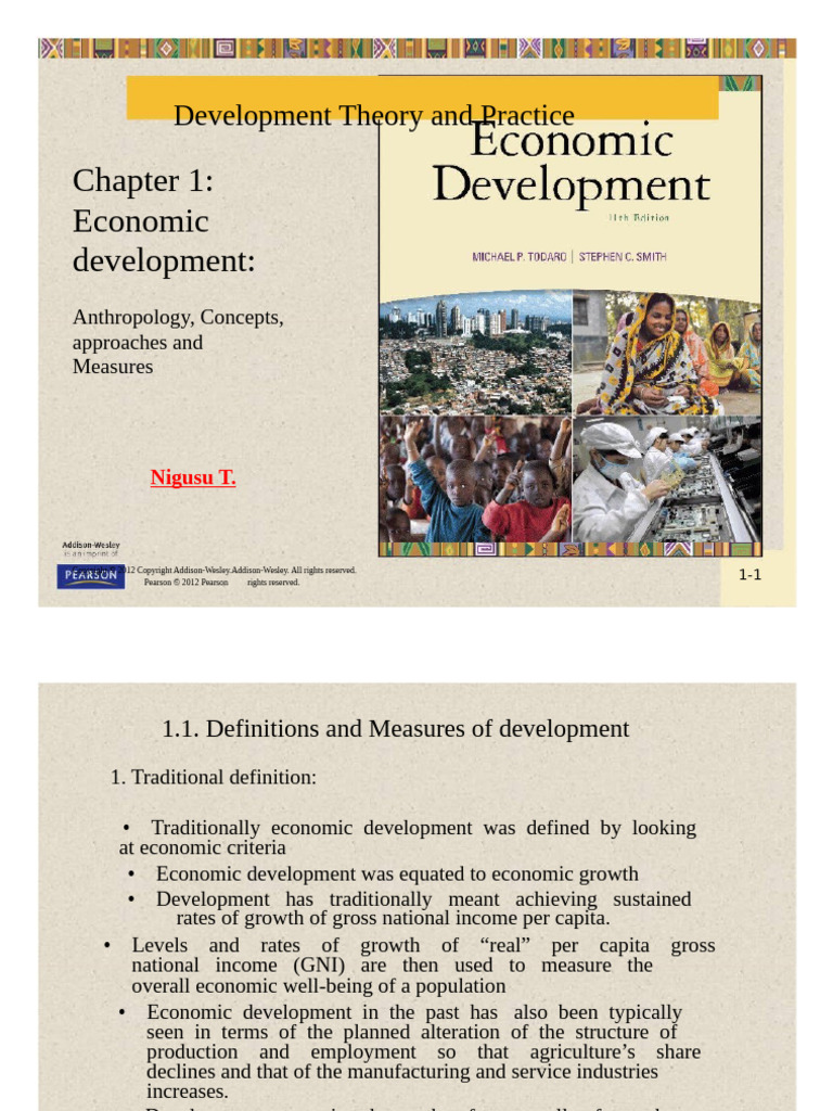 Economic Development: Concepts & Measures | PDF | Human Development ...