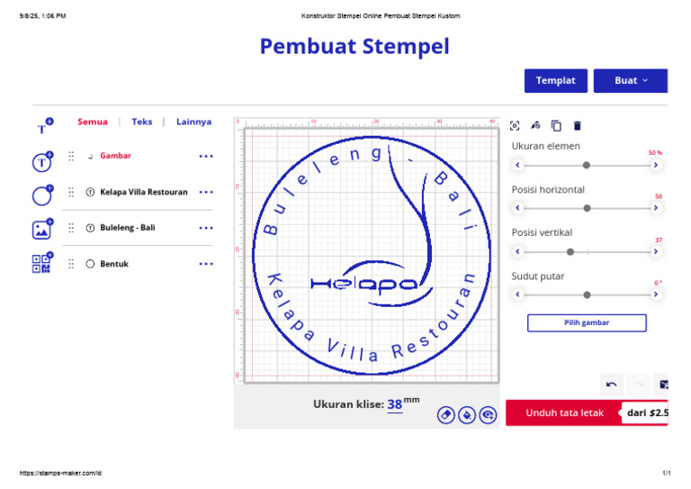 Desainer Stempel Khusus Online Gratis Dari Stamps-Maker | PDF