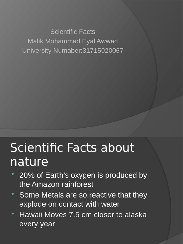Scientific Facts | PDF