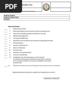 DepEd Checklist On MOOE Liquidation | PDF | Receipt