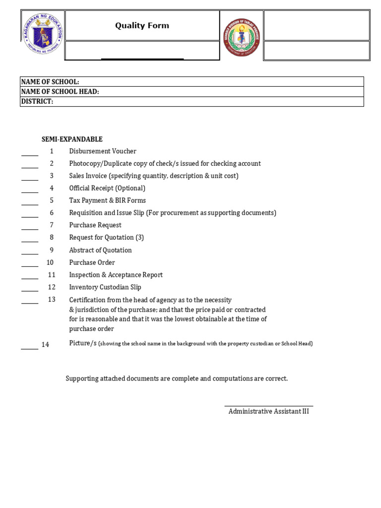Liquidation Requirements for MOOE | PDF