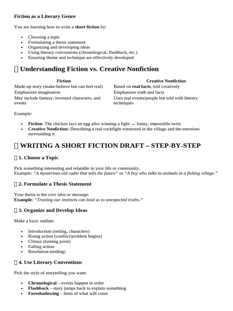 Writing Short Fiction Guide | PDF | Creative Nonfiction