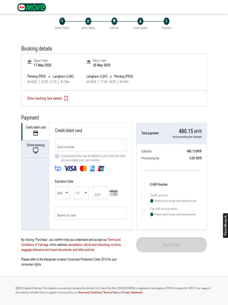 Review Details and Pay AirAsia | PDF | Banking Technology | Payments