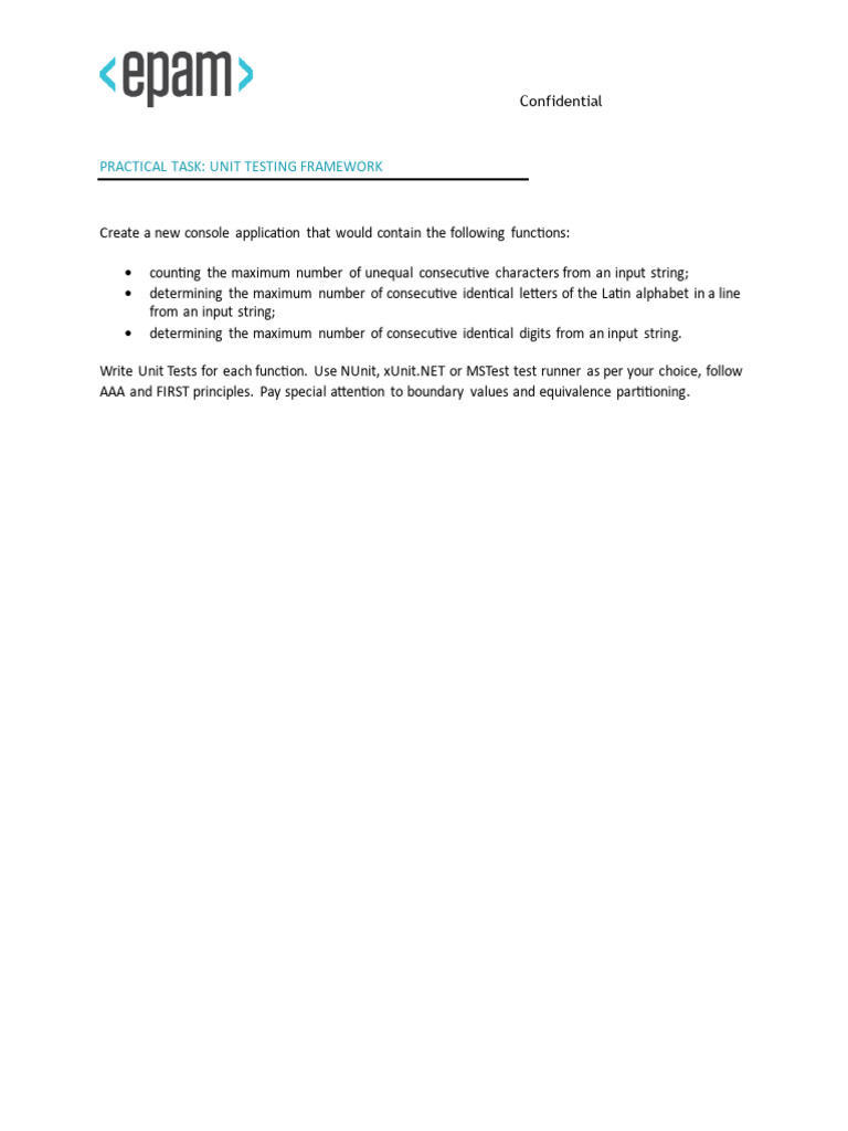 Task - Unit Test Frameworks | PDF