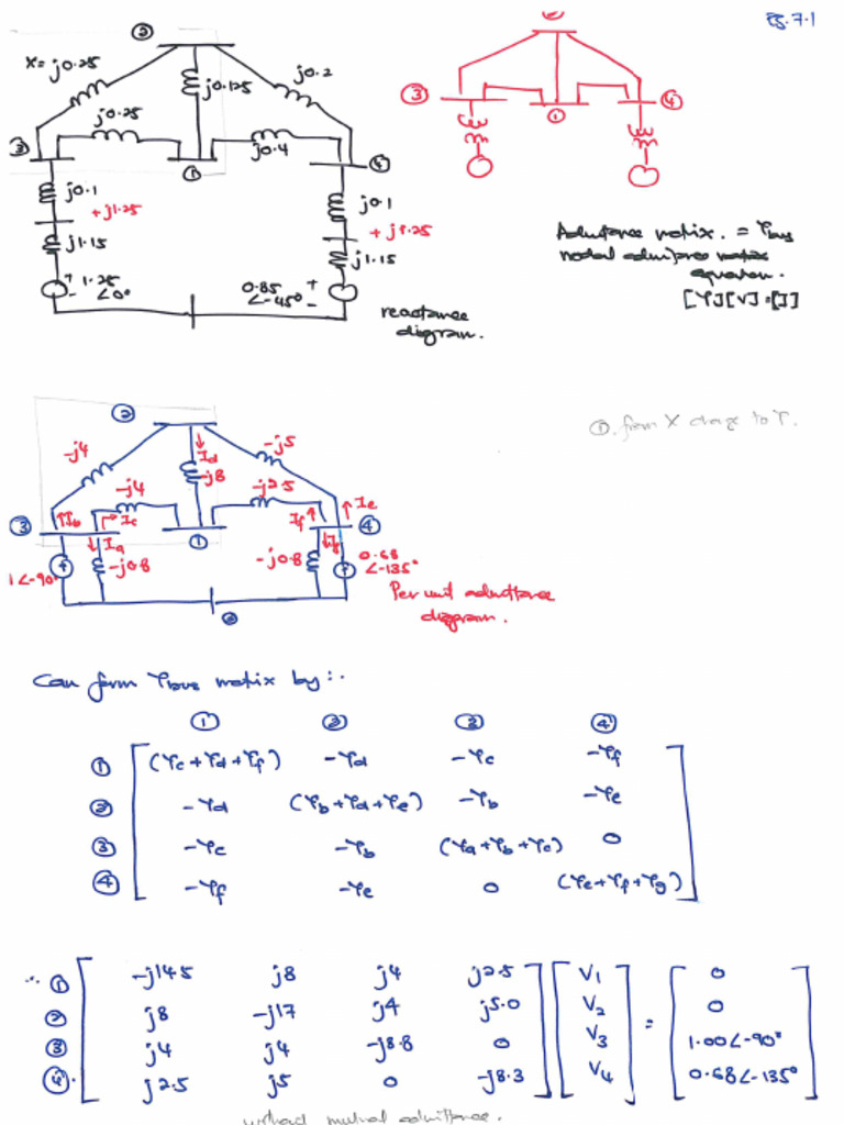 C2 Examples and Notes YBus | PDF
