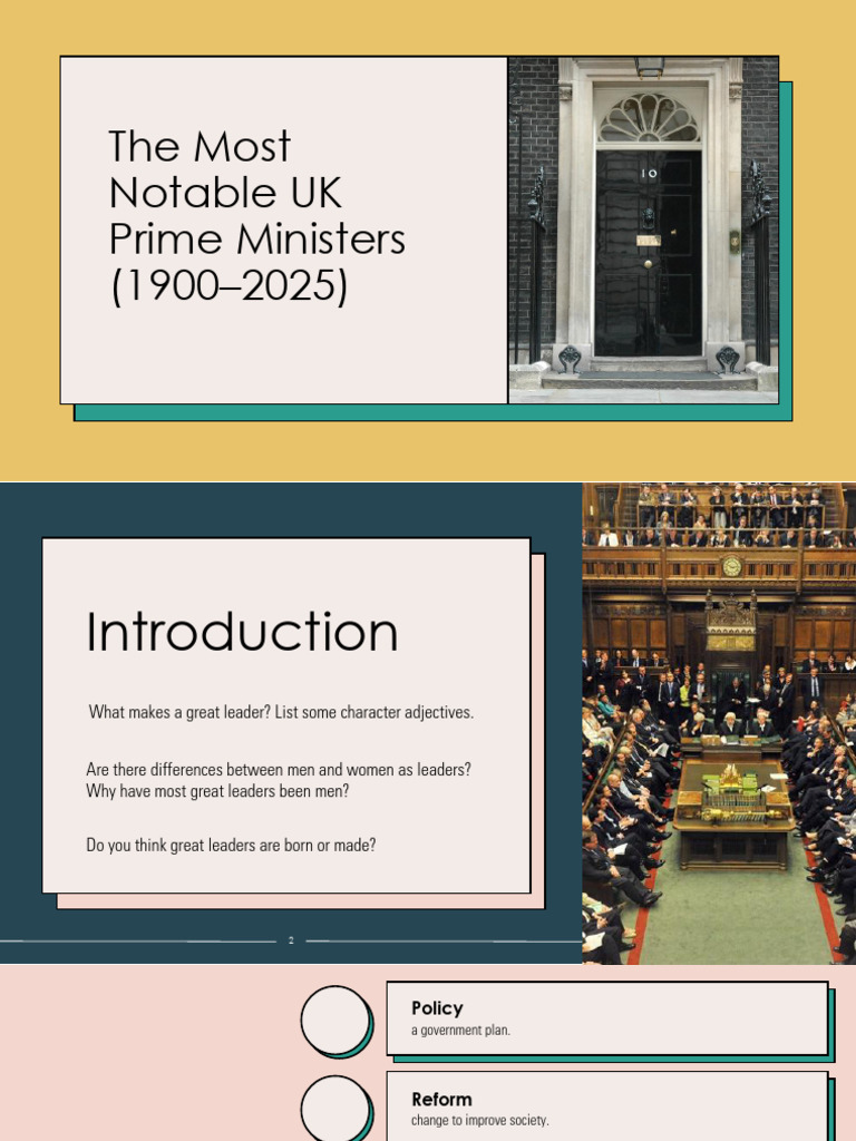 Notable UK Prime Ministers (1900-2025) | PDF | Brexit | Politics Of The ...