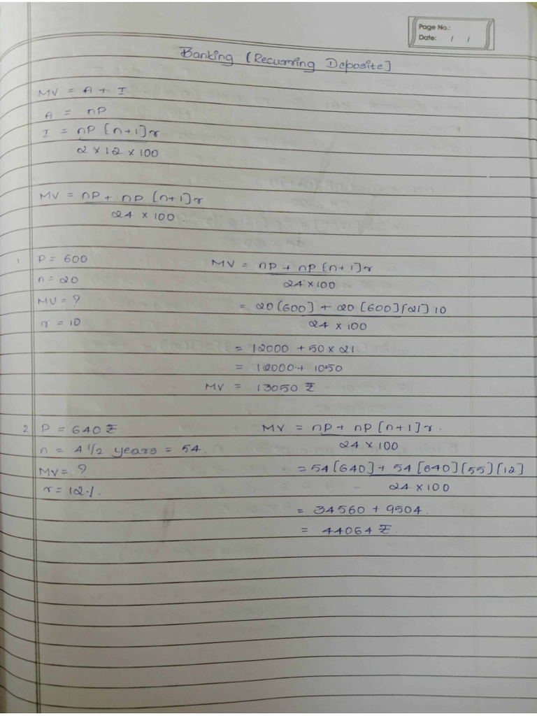 Banking Notes | PDF