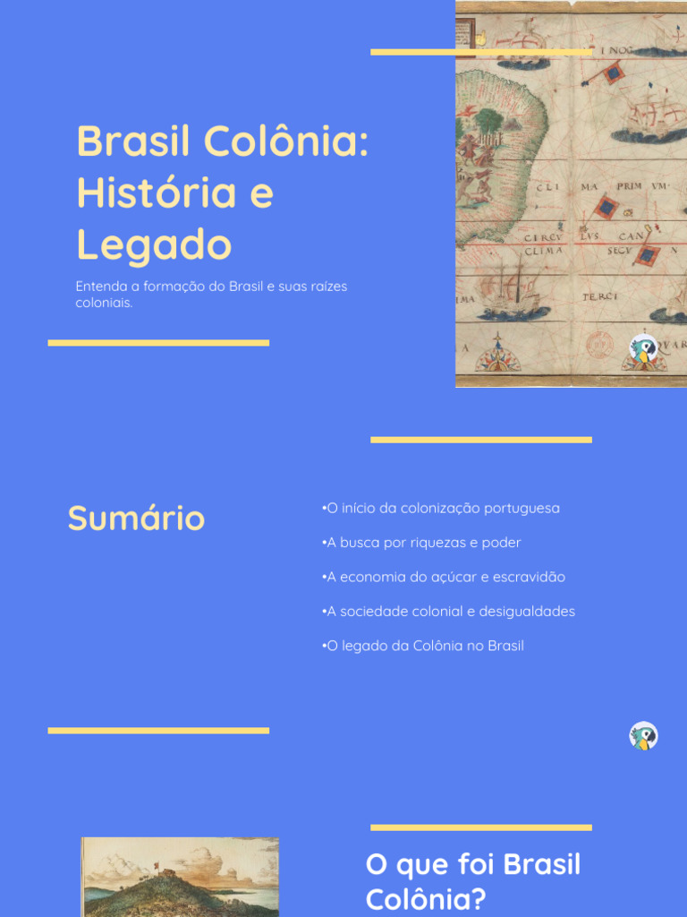 Brasil Colnia Histria e Legado | PDF | Escravidão | Brasil