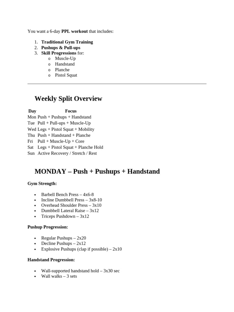 Ppl | PDF | Management Of Obesity | Physical Fitness